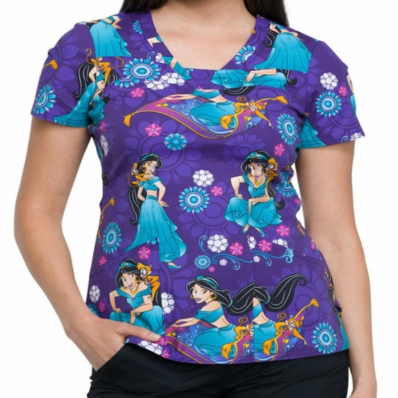 Tooniforms | Other | Cherokee Tooniforms Princess Jasmine Abu Scrub T ...